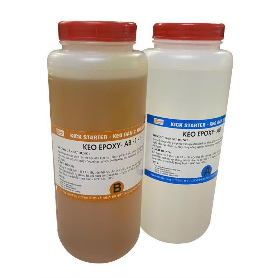 Keo Epoxy AB 2 Thành Phần Đài Loan, Keo Dán Đá, Nhựa, Gỗ, Keo Dán AB tỉ lệ 1:1 1.4kg | Shopee ...