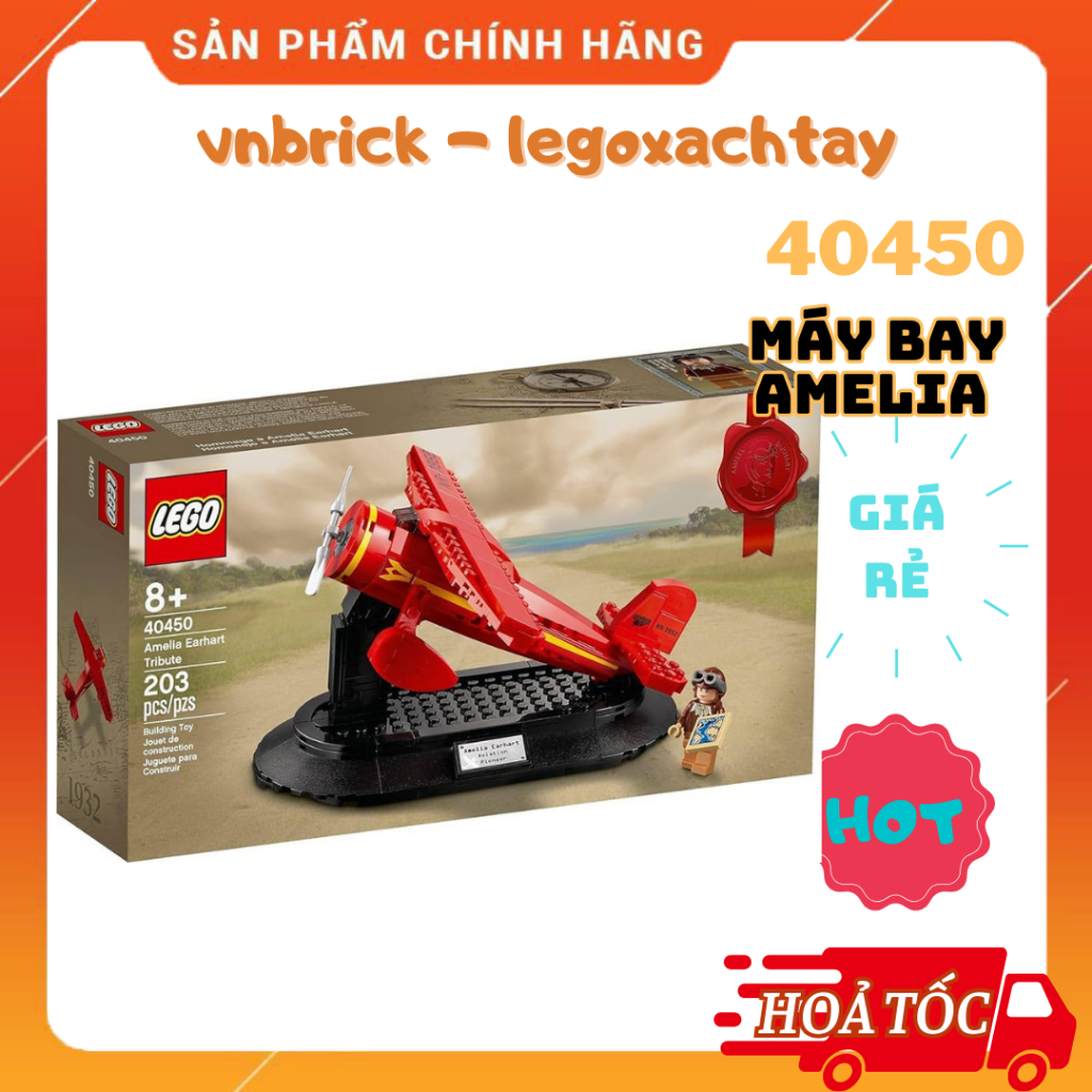 LEGO 40450 Amelia Earhart Tribute - MÁY BAY AMELIA | Shopee Việt Nam