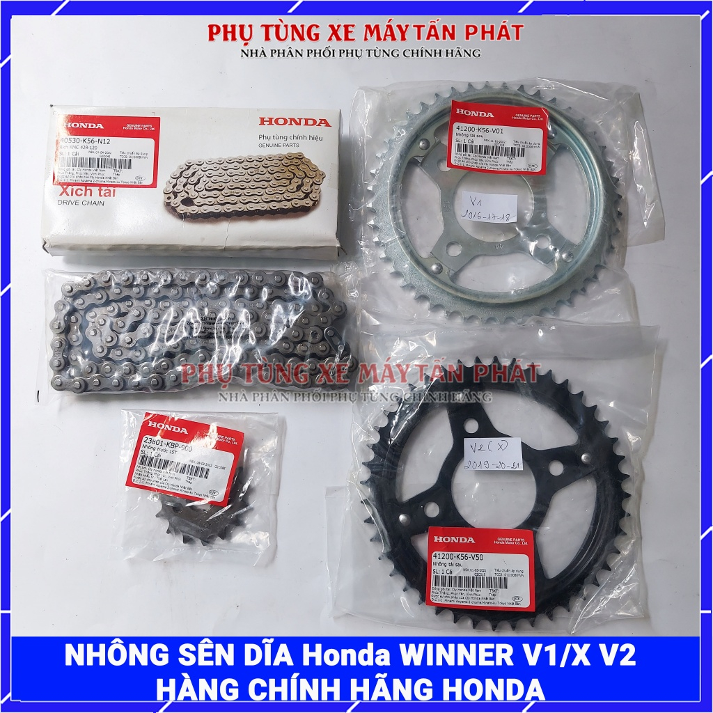 Bộ Nhông Sên Đĩa WINNER 150 V1 - X V2 zin Chính Hãng HONDA | Shopee ...