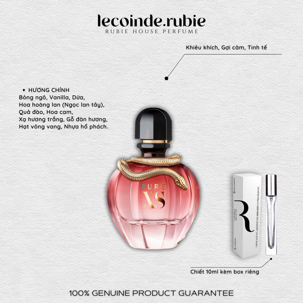 PURE XS - Eau de Parfum - 10ML Nước Hoa Chính Hãng | Shopee Việt Nam