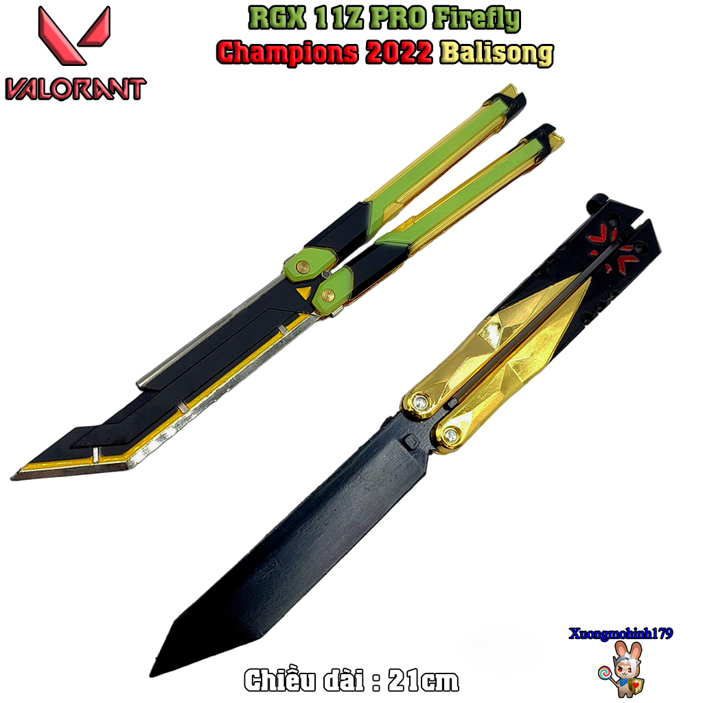 Mô hình RGX 11Z Pro Firefly Champion 2022 Balisong butterfly knife ...