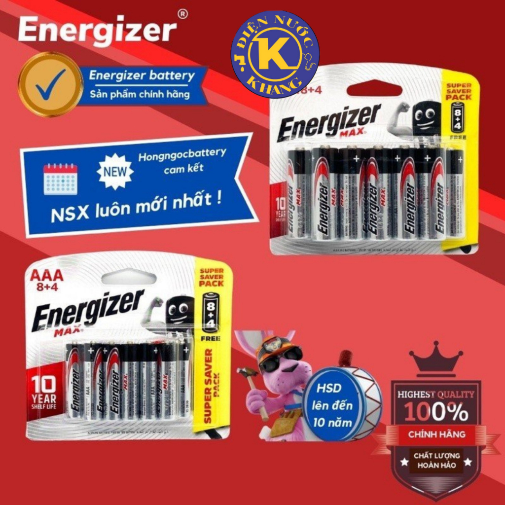 Pin AA , AAA , AAAA , 9V - Pin Energizer 1,5V Siêu Bền - Hàng Chính ...