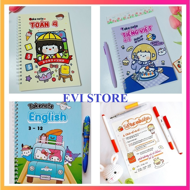 Take note Sổ tay công thức các môn học lớp 4 / Tài liệu tóm tắt công ...