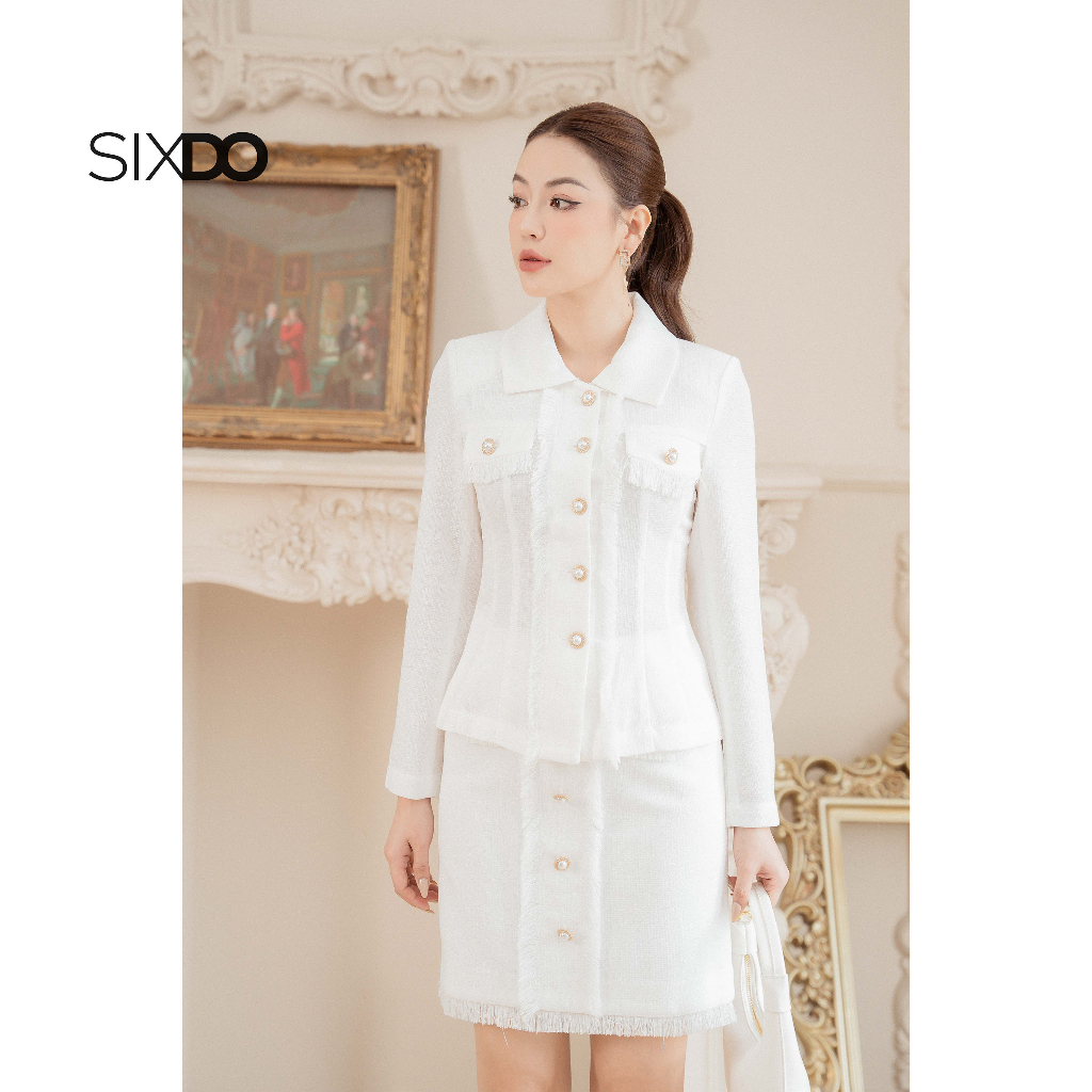 Áo vest dạ tweed SIXDO (Tweed Vest With Pockets) | Shopee Việt Nam