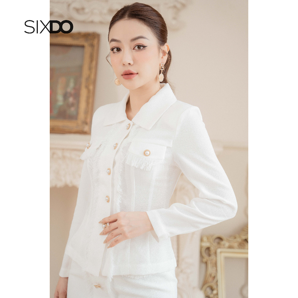 Áo vest dạ tweed SIXDO (Tweed Vest With Pockets) | Shopee Việt Nam