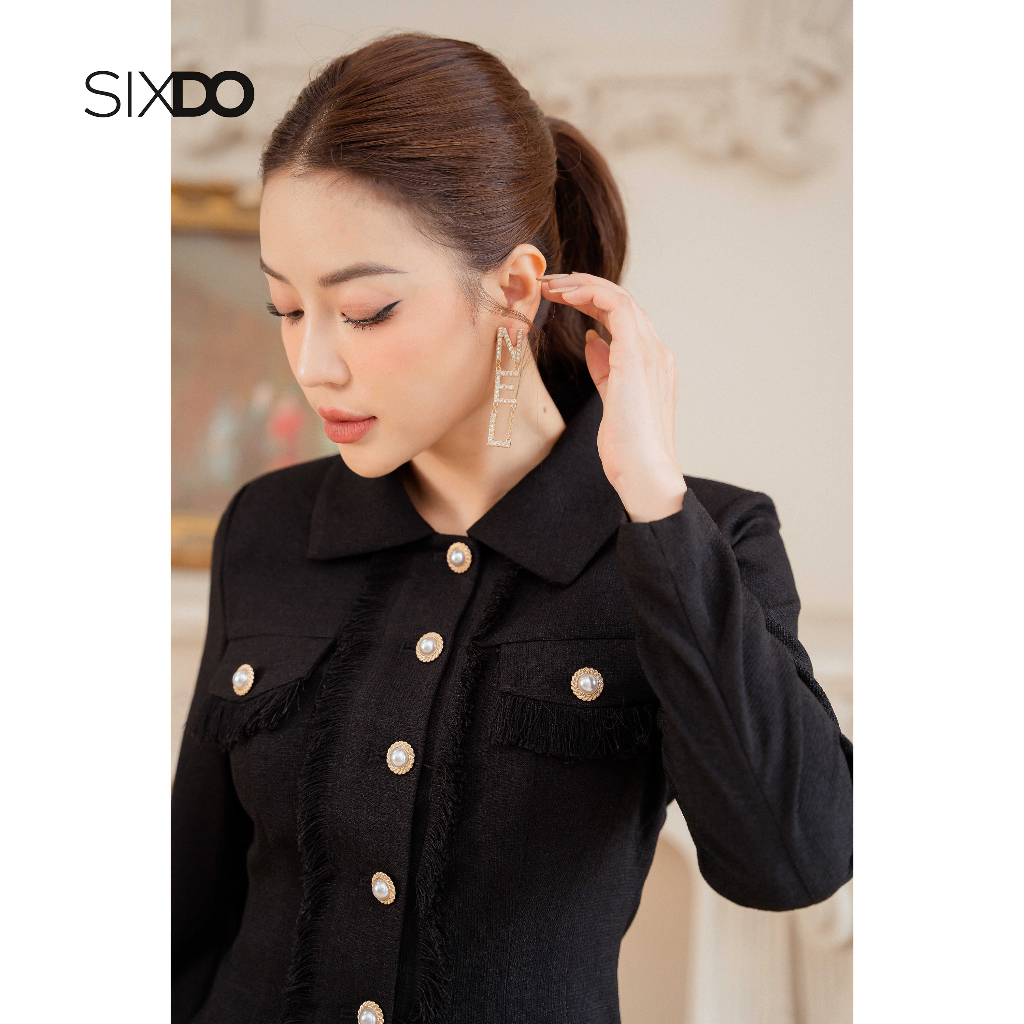 Áo vest dạ tweed SIXDO (Tweed Vest With Pockets) | Shopee Việt Nam