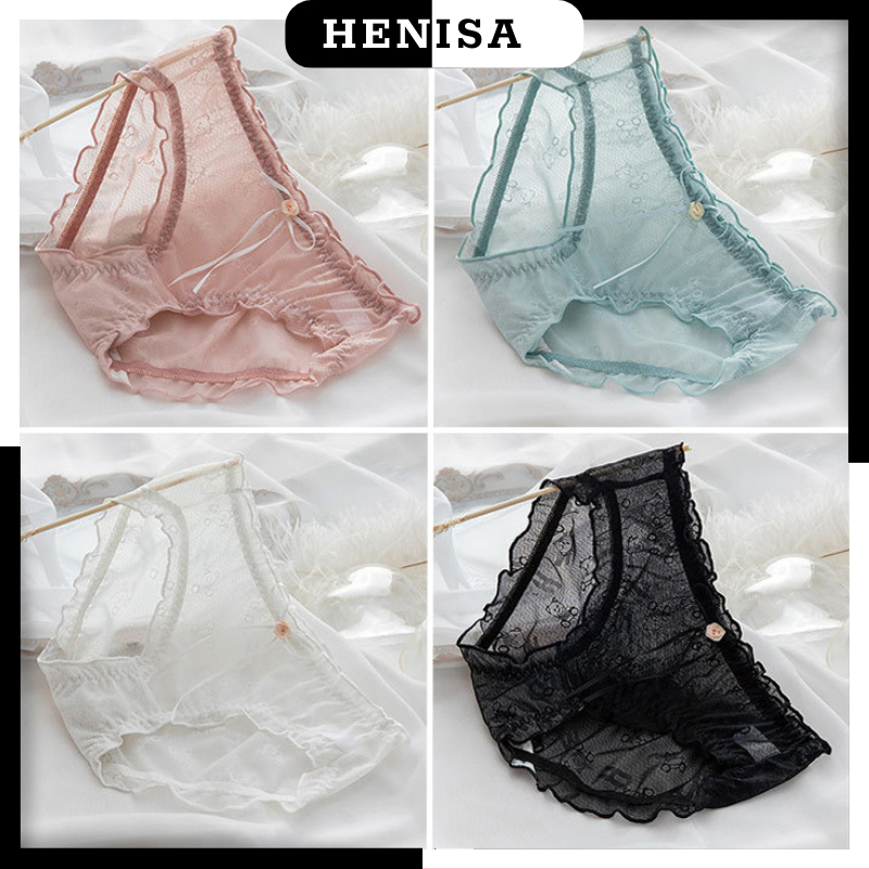 Quần Lót Nữ Ren Lưới HENISA – Quần Chíp Nữ Trơn Thoáng Mát Sexy 335 ...