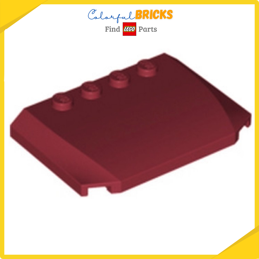 Gạch Lego chính hãng | Mái cong Màu đỏ đô | Wedge 4 x 6 x 2/3 Triple ...