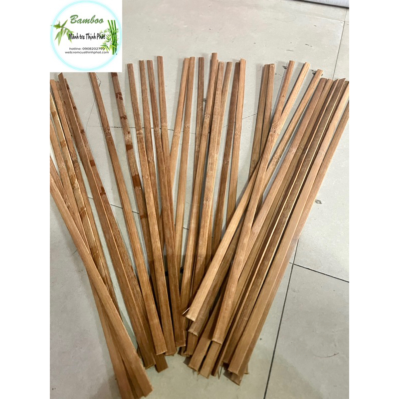 Comboo Thanh nan trúc 1cm dài 80cm làm lồng đèn ông sao lớn. Nan tre ...