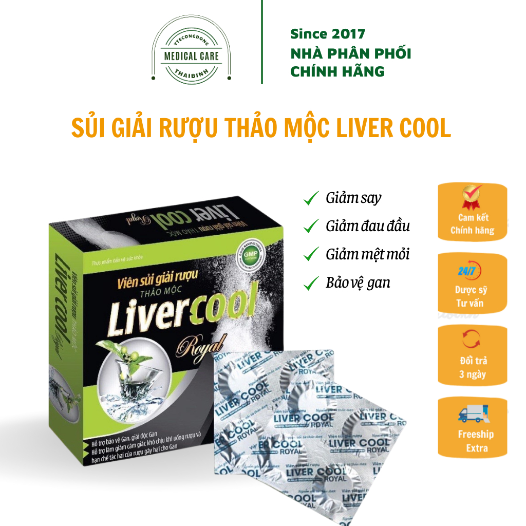 Viên sủi giải rượu LIVER COOL chống say giải rượu nhanh - LIVERCOOL ...