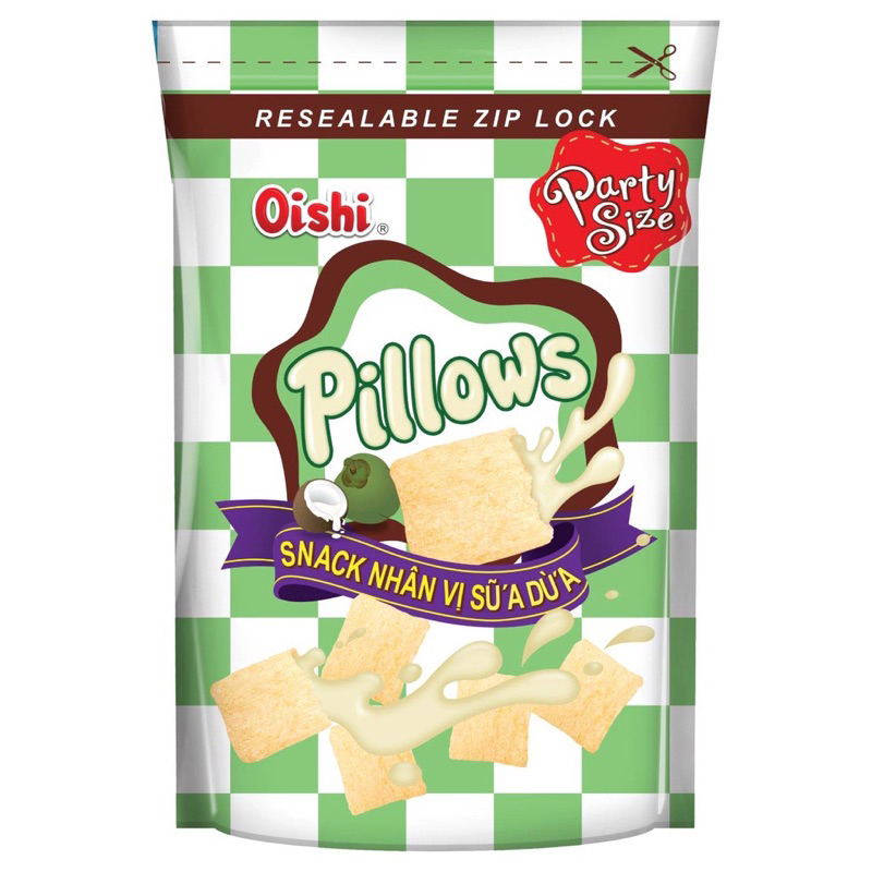 Snack Pillows Oishi 85gr Túi Zip [NEW] - Party Size Với 4 Hương Vị ...