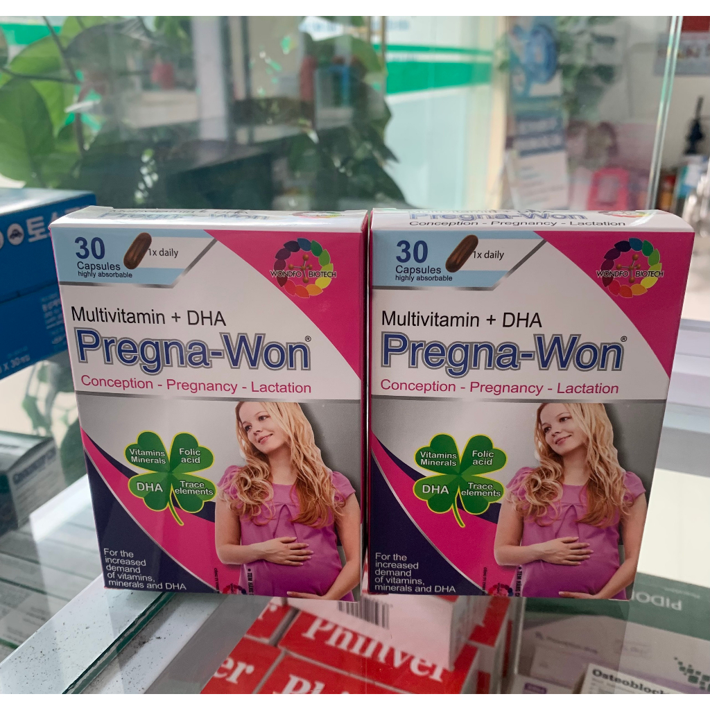 Pregna won - vitamin bổ bầu nhập khẩu ĐỨC hộp 30 viên | Shopee Việt Nam