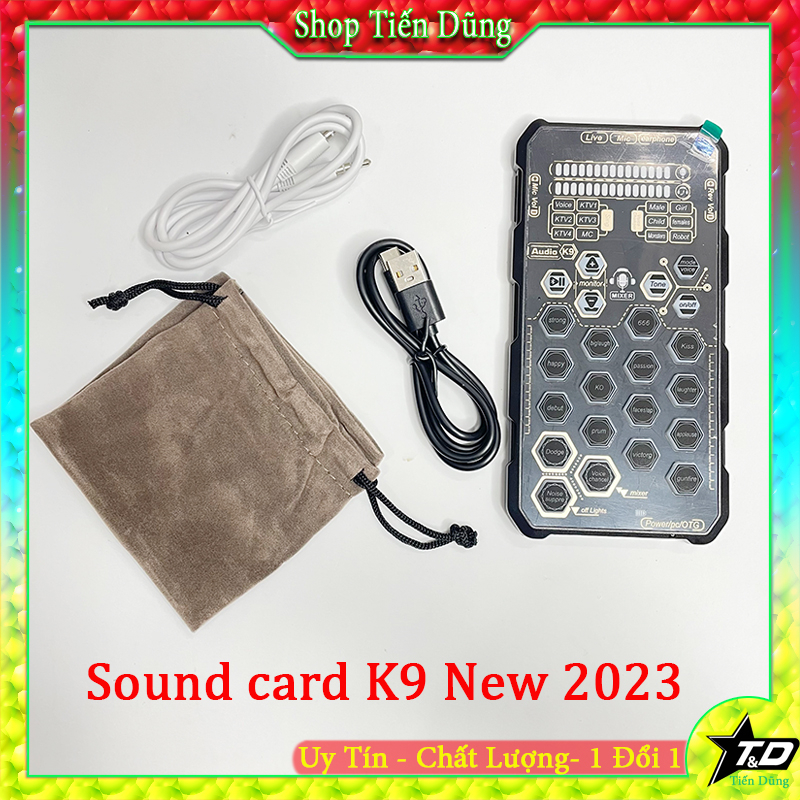 Bộ Sound Card K9 Có Pin Thu Âm, Livestream, Karaoke Online, PK Đơn Giản ...