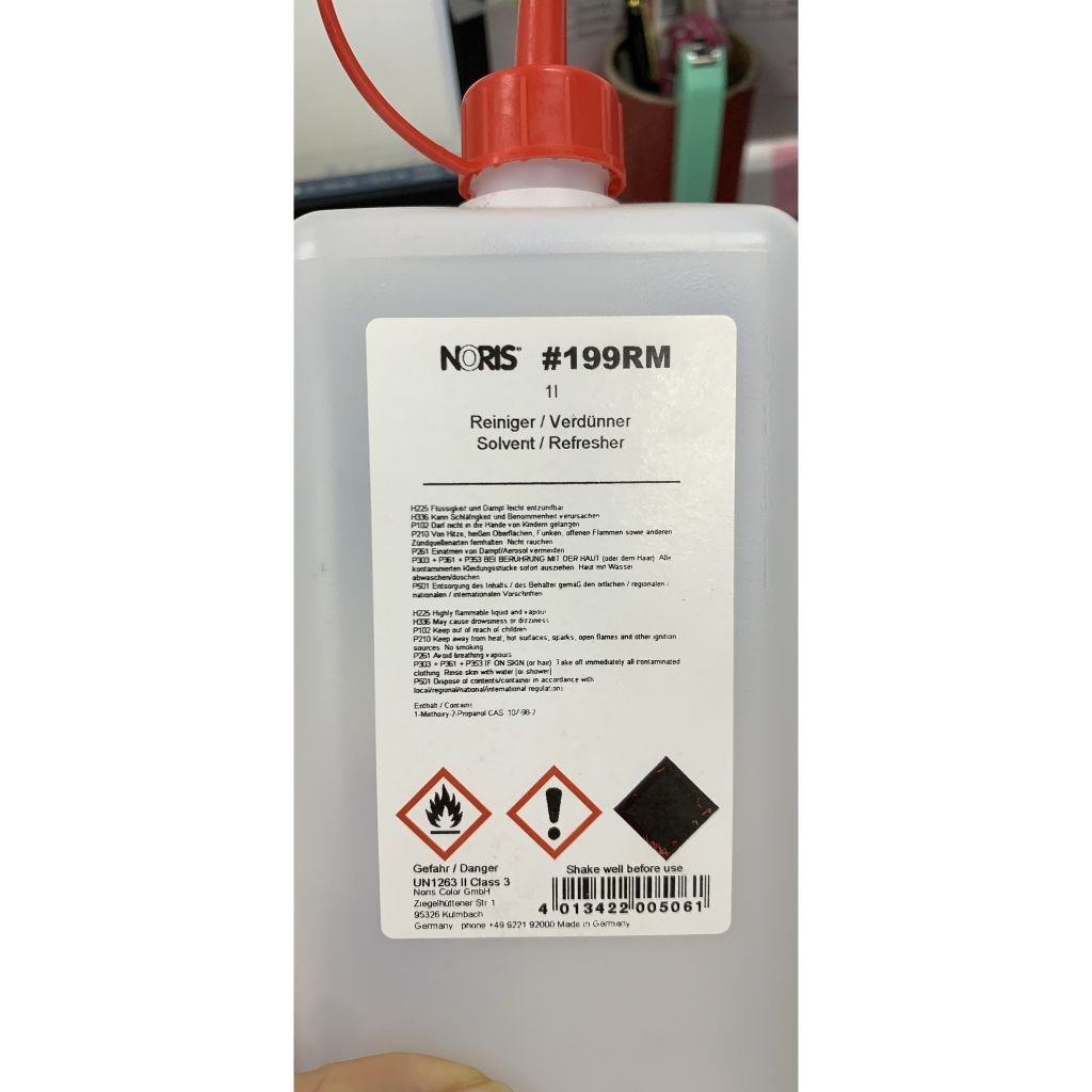 Dung môi pha mực dấu Noris 199RM Cleaning Solution Solvent 1Lit ...