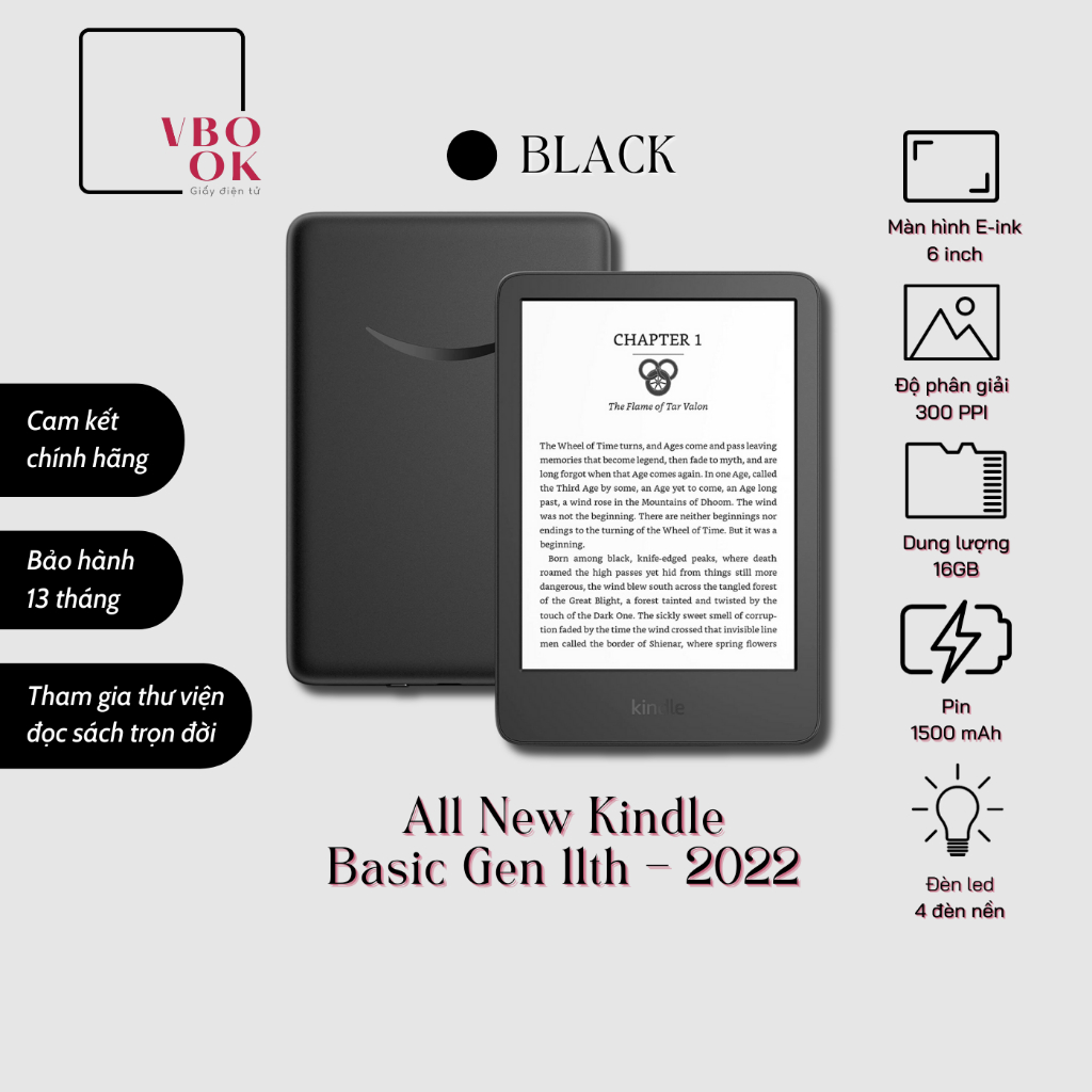 USED ĐẸP 99% - Máy đọc sách All New Kindle 11th (2022) - Kindle Basic ...