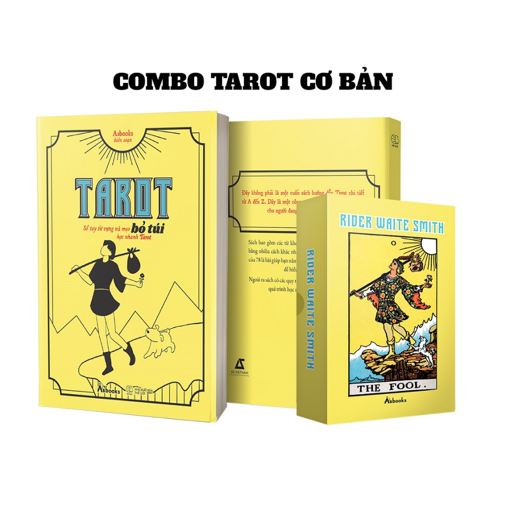 COMBO TAROT CƠ BẢN (Bộ Bài Rider Waite Smith Tarot + Sách Tarot Bỏ Túi ...