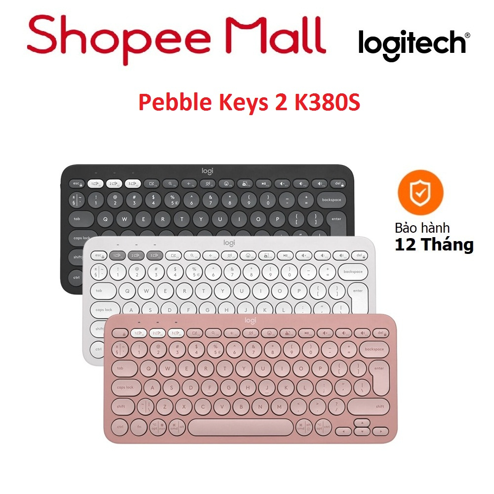 Bàn phím không dây Logitech Pebble Keys 2 K380S - Bảo hành 12 tháng ...