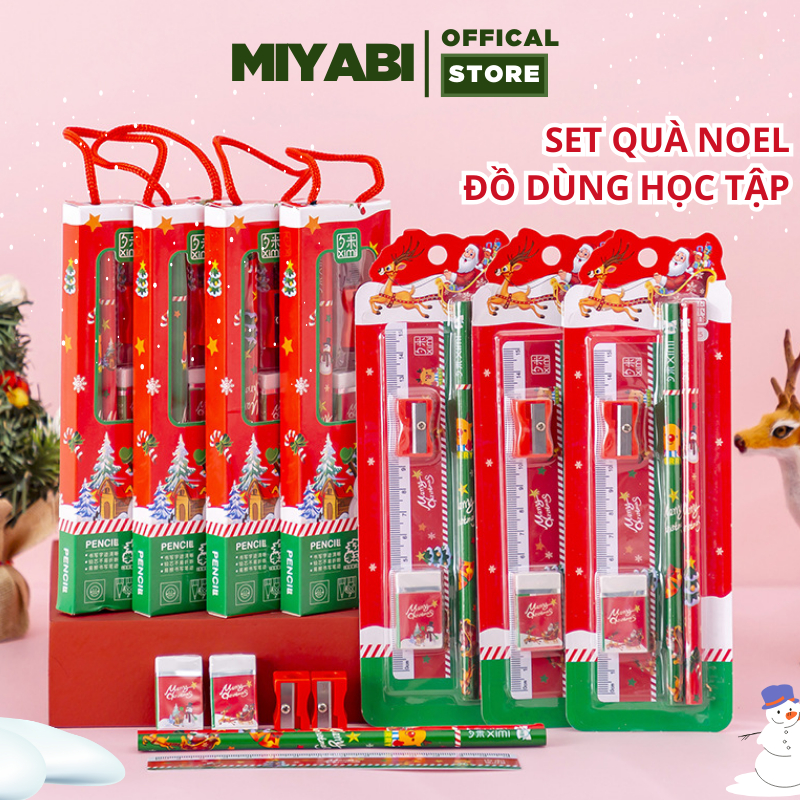 Set Quà Tặng Học Sinh Noel,Giáng Sinh Miyabi Đồ Dùng Học Tập Văn Phòng ...