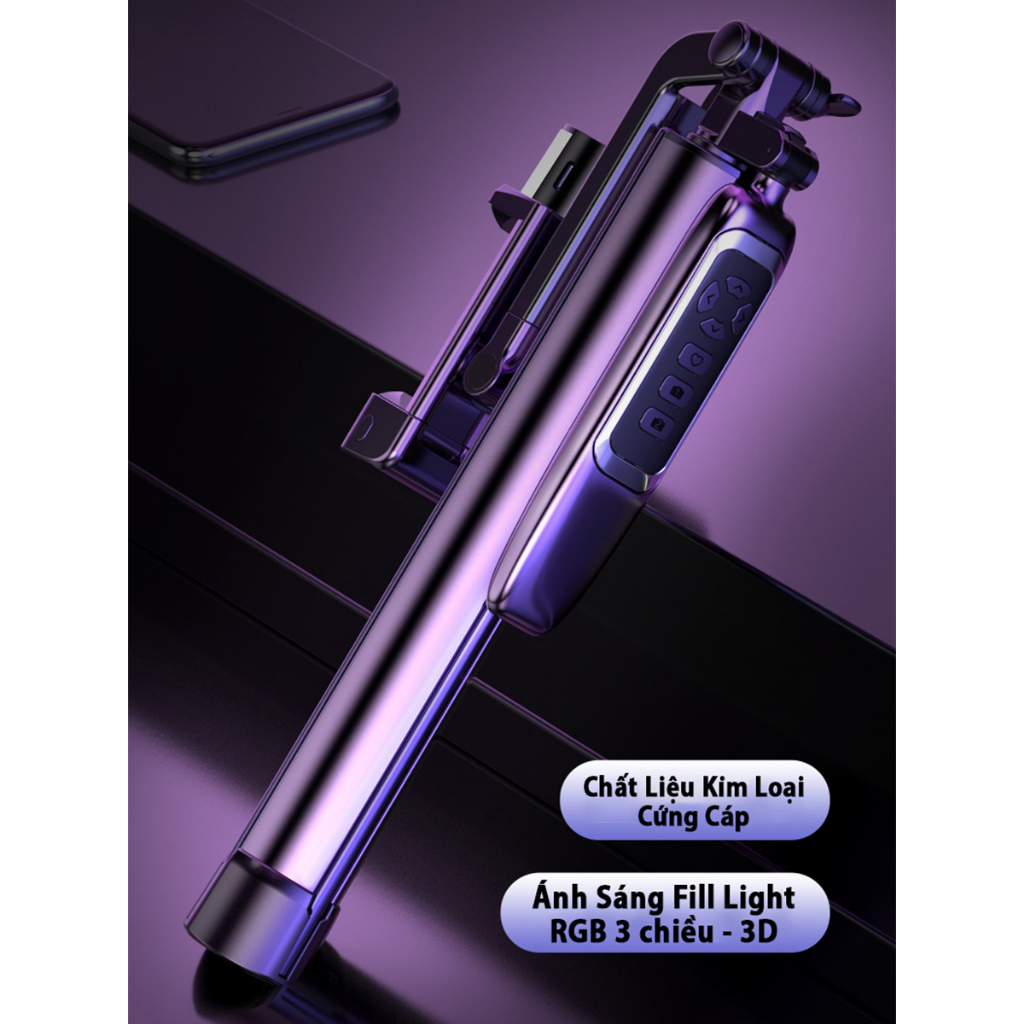 Gậy Chụp Hình Quay Video MP18 Có Tay Cầm Video 360 Chống Rung, Điều Khiển Bluetooth Cho APP ...