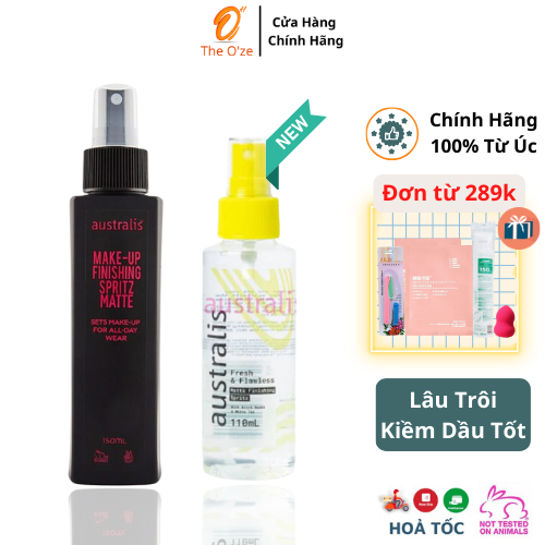 Xịt khóa nền trang điểm lì kiềm dầu - Australis Make Up Finishing ...