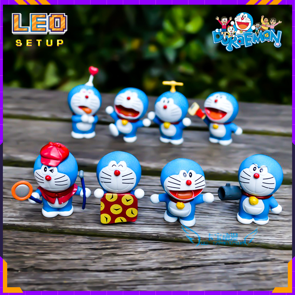 [HCM] Set 8 Mô Hình Doraemon Và Bảo Bối Thần Kì Mini Cực Cute Trưng Bày ...