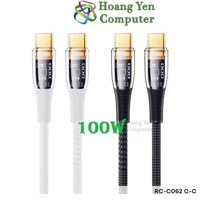 Cáp Sạc Nhanh Type C to Type C 100W Remax RC-C062 Dây Dù 1.2M - BH 6 ...