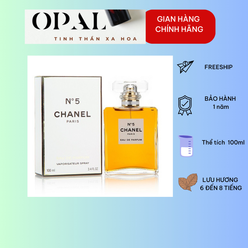 Ch@nel No5 Eau De Parfum 100ml - Nước Hoa Nữ Sang Trọng Chính Hãng Ch ...