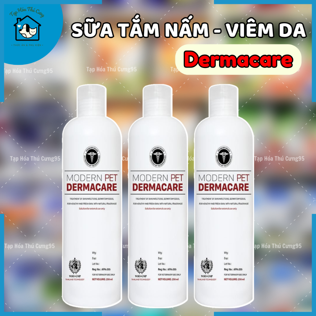 Sữa tắm Modern Pet Dermacare làm sạch nấm viêm da cho chó mèo | Shopee Việt Nam