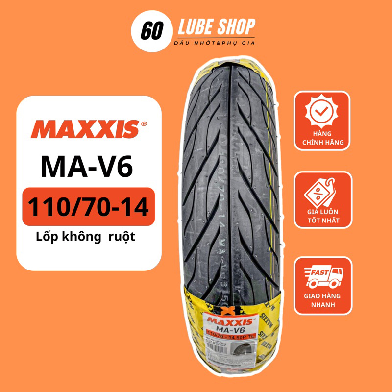 Vỏ lốp xe máy Janus MAXXIS MA-V6 Gai xương cá 110/70-14 TL | Shopee ...