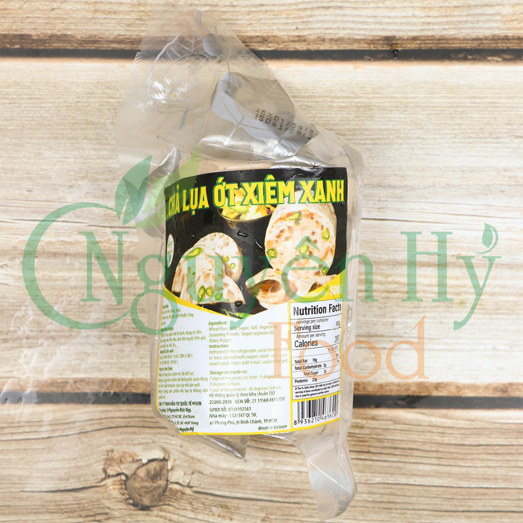Chả Lụa Chay Ớt Xiêm Xanh Nguyên Hỷ - 250g / 500g | Shopee Việt Nam