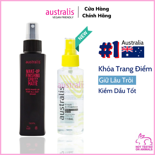 Xịt Khóa Trang Điểm Kiềm Dầu Giúp Giữ Lớp Make Up Lâu Trôi - Australis ...
