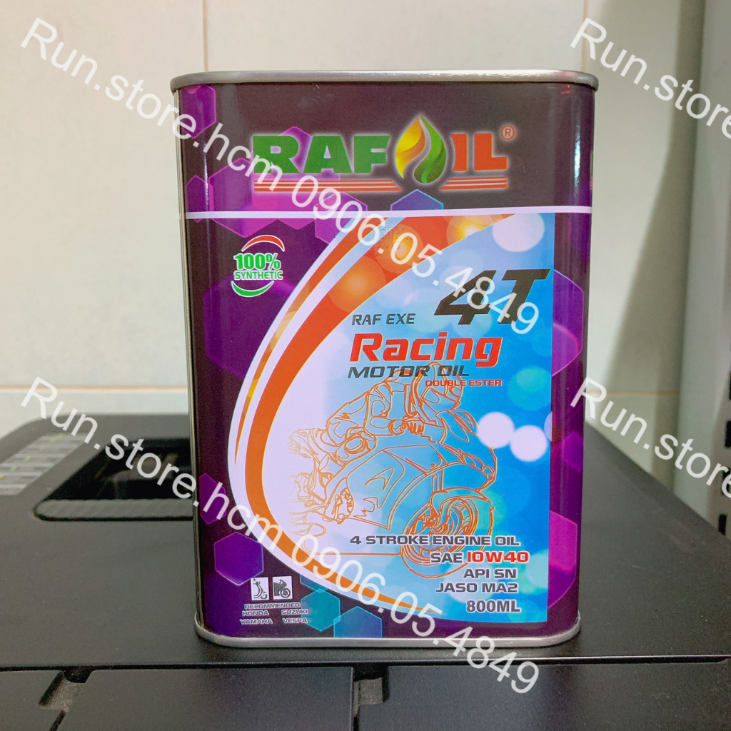 Nhớt tổng hợp Rafoil Racing 10W40 800ML công nghệ Double Ester dành cho ...