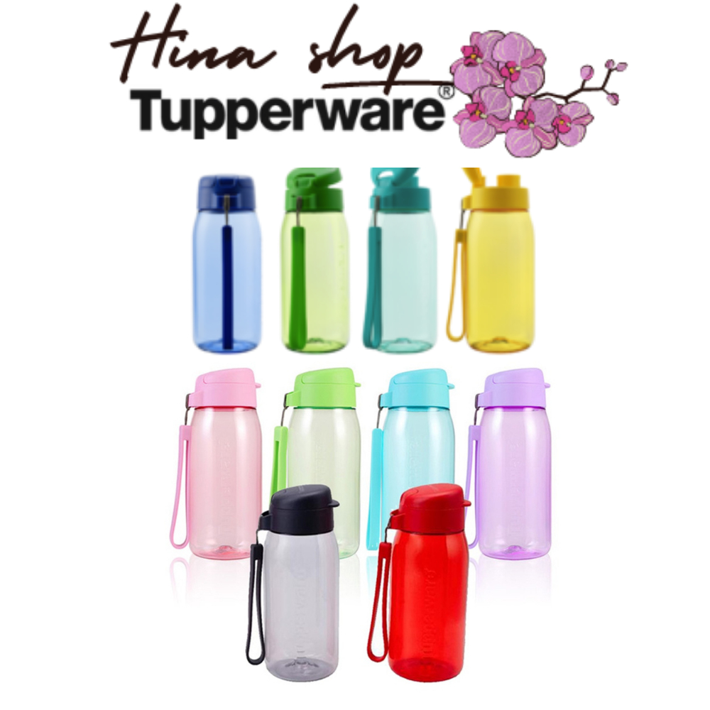 Bình nước Lohas Flask 550ml Tupperware chịu nhiệt 110 độ trữ nước cam 8 tiếng không đắng nhựa ...