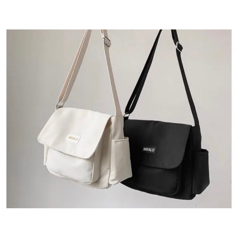 Túi đeo chéo đi học đi chơi MIKALO BS014 đựng A4 size lớn | Shopee Việt Nam