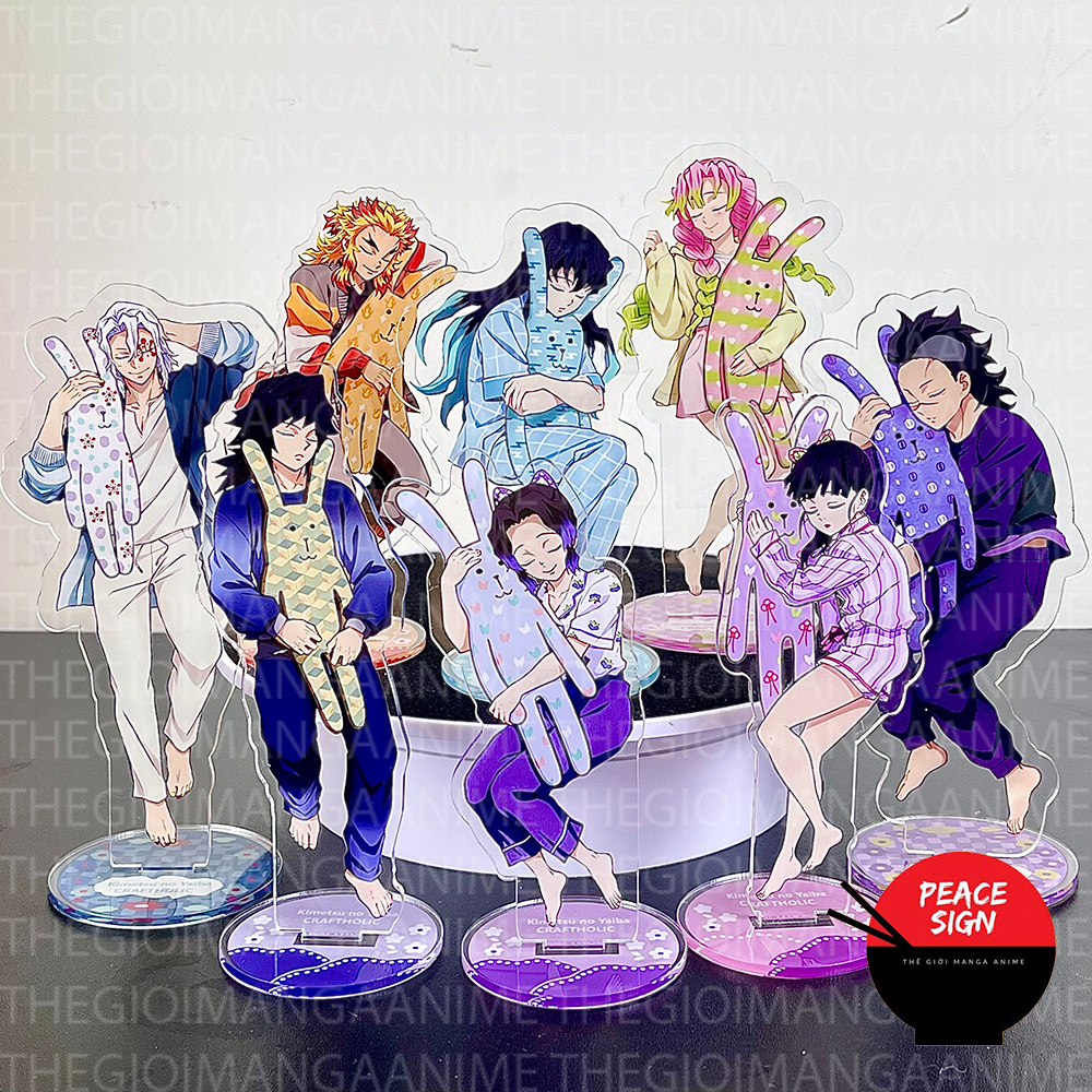 (TẶNG KÈM CARD) Standee KIMETSU NO YAIBA ver ĐỒ NGỦ Thanh Gươm Diệt Quỷ ...