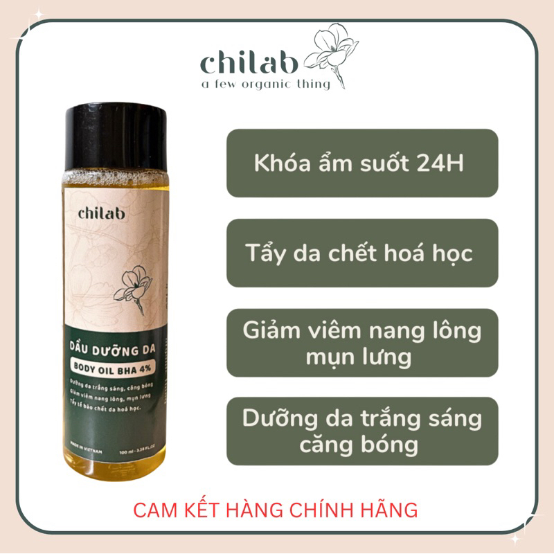 [4% BHA BODY OIL ] Dầu dưỡng cơ thể làm sáng da, tẩy tế bào chết hoá ...