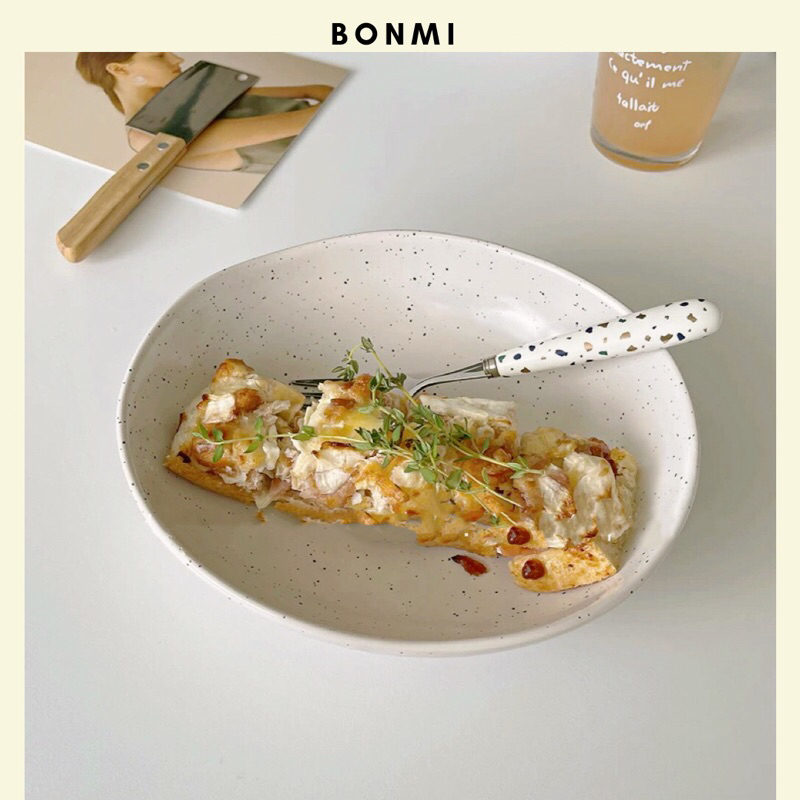 Tô méo vẩy mực, bát decor, tô đựng salad, mì ý phong cách Hàn Quốc ...