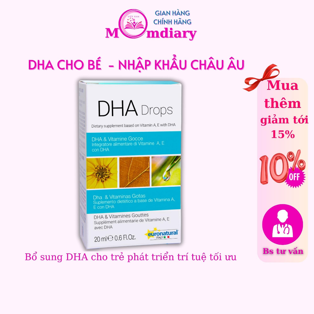 Thực phẩm giúp phát triển trí não cho trẻ - DHA Drops nguồn gốc từ vi ...