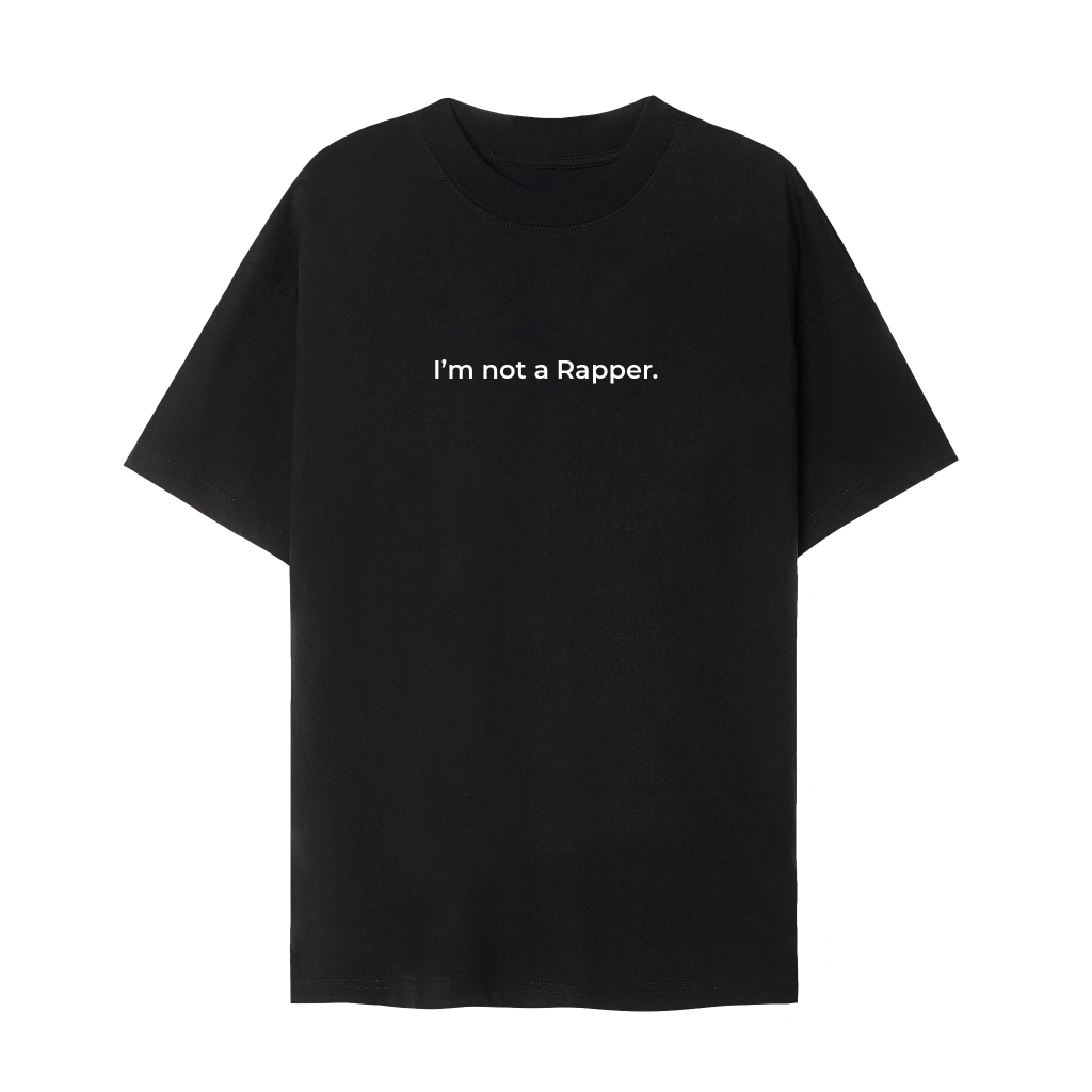 Áo IM NOT A RAPPER mặc phong cách trẻ trung năng động, nam nữ mặc form ...
