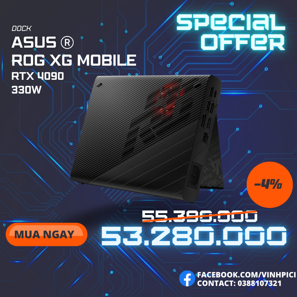 EGPU Asus ROG XG Mobile NVIDIA GeForce RTX 4090 Laptop GPU 16G GDDR6 ...