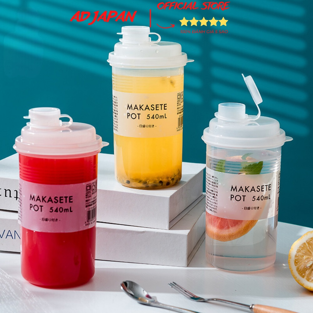 Bình đựng nước Makasete Pot 540ml, bình nước cầm tay Nakaya hàng nội địa Nhật Bản AD145 | Shopee ...