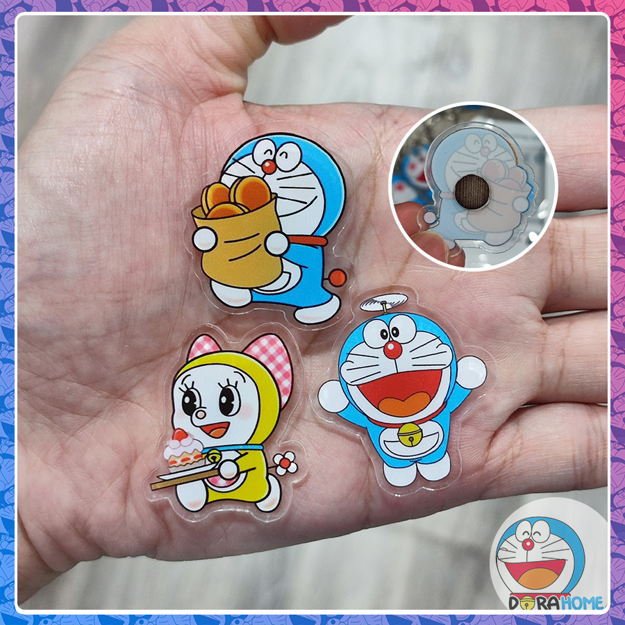 Nam châm hình Doraemon Doremon Dorami cute dễ thương 4cm gắn tủ lạnh ...