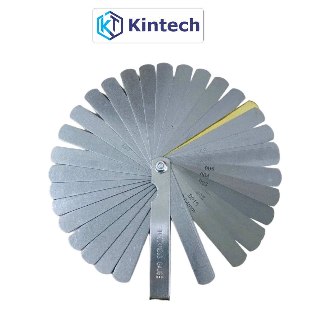 Thước căn lá đo khe hở chỉnh xupap ô tô 33 miếng bằng inox Kintech ...