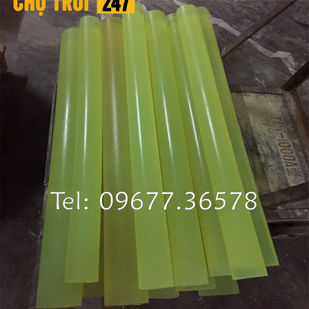 Nhựa PU cây tròn đặc dài 500mm - đường kính phi 20x500 25x500 30x500 ...