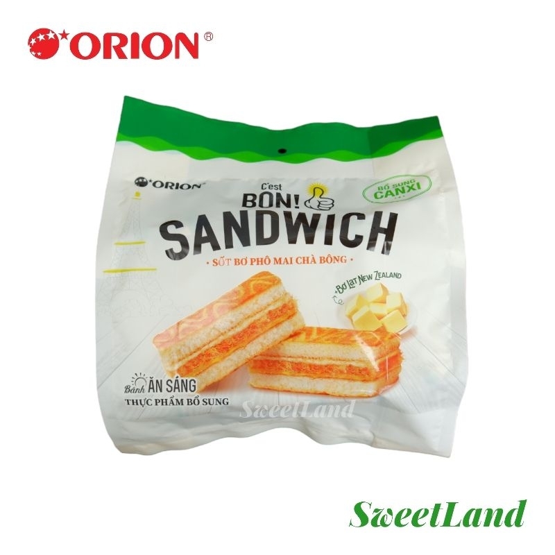 Bánh sandwich Orion Bon gà quay xé sợi gói 150g 6 cái | Shopee Việt Nam