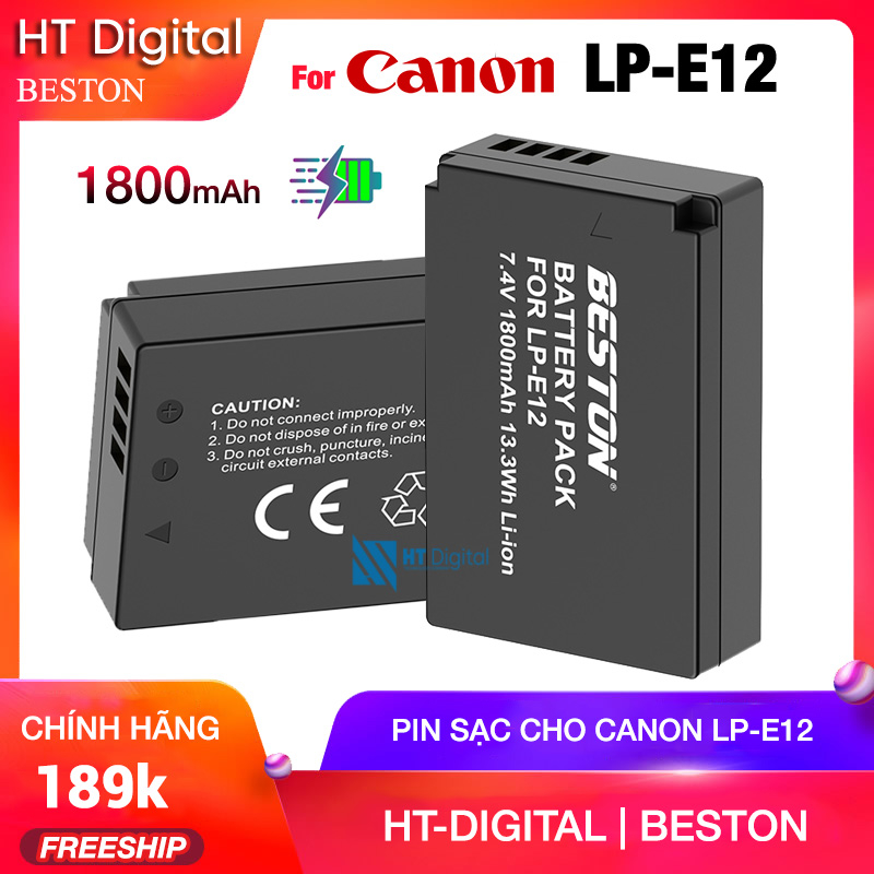 PIN Canon LP-E12 CHO CANON EOS-M, M2, M10, M50, M100 Mirrorless Digital Camera - Beston Lp-E12 ...
