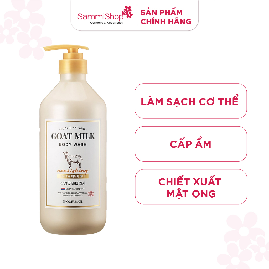 ShowerMate Sữa tắm sữa dê Goatmilk body wash original 800ml | Shopee ...