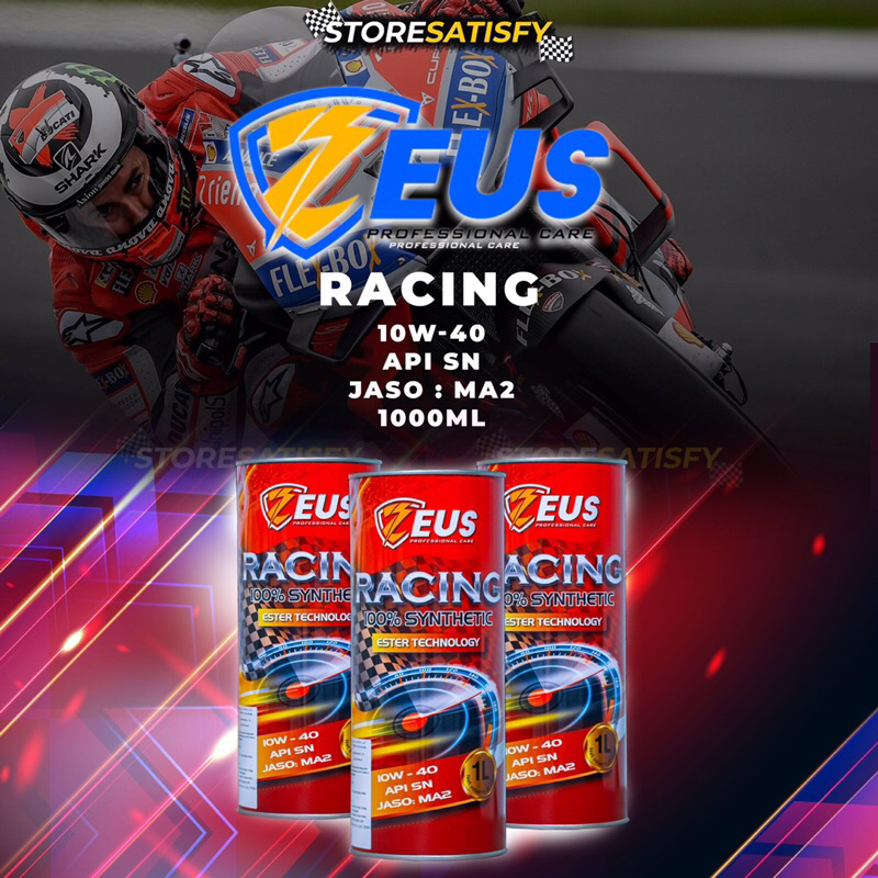Nhớt Zeus Racing 10w40 EsTer , Zeus Racing Full Tổng Hợp Cho Xe Số, Côn ...
