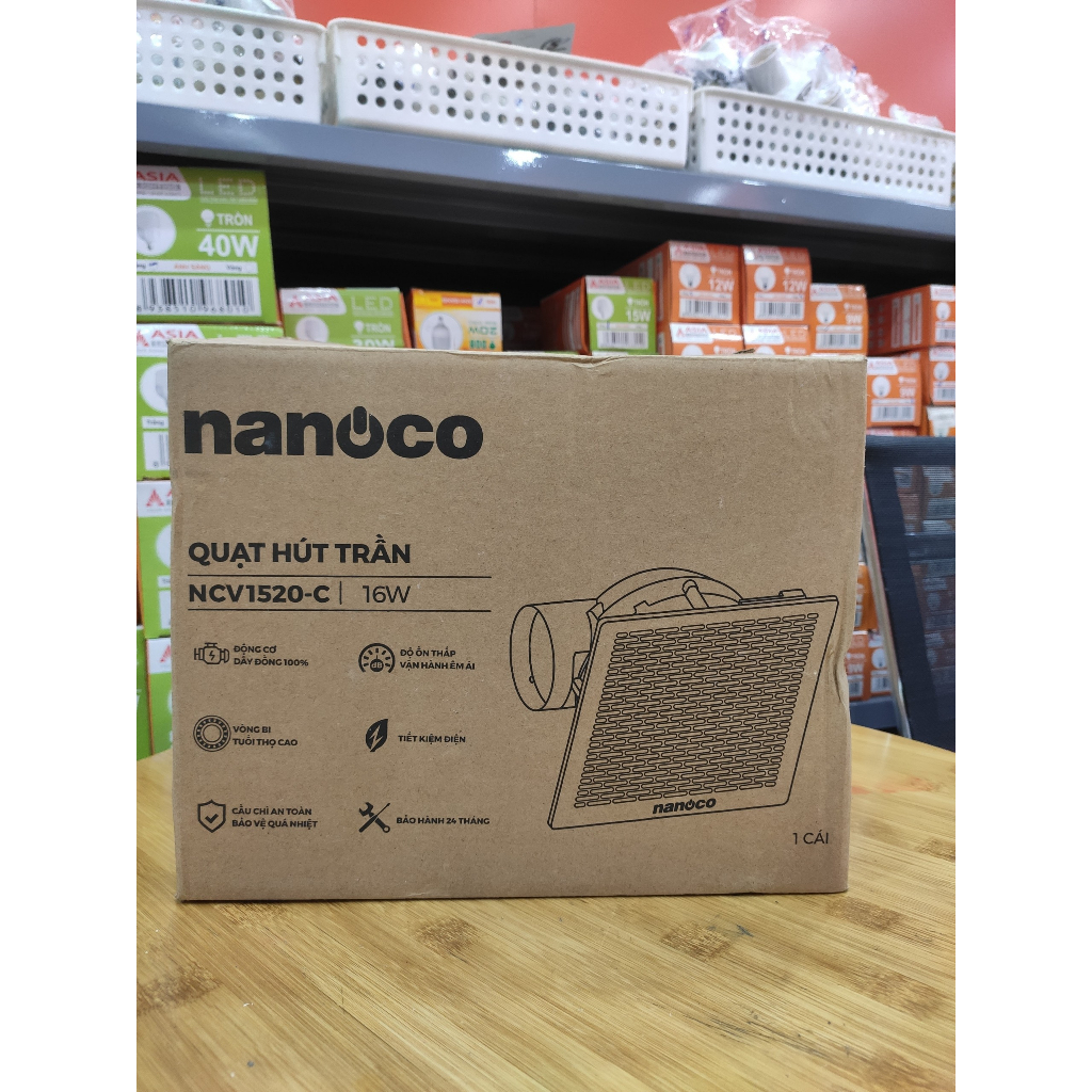 Quạt hút âm trần không ống dẫn Nanoco NCV1520-16W | Shopee Việt Nam