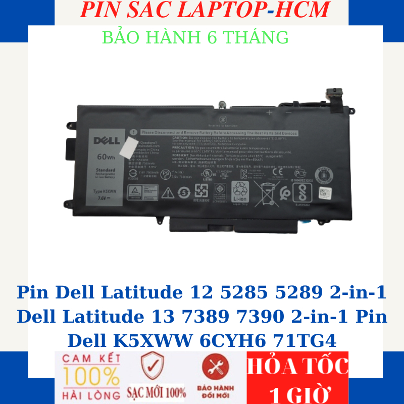 Pin Laptop Dell Latitude 5289 2-in-1 Dell Latitude 13 7389 7390 2-in-1 ...
